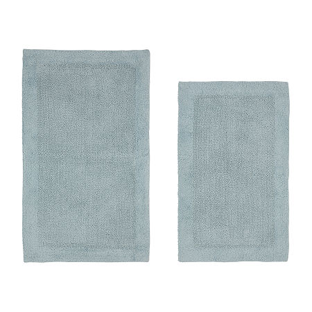 Click here for Better Trends Edge Bath Rug  One Size  Blue prices