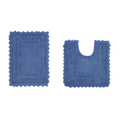 Click here for Better Trends Lilly Crochet Bath Rug  One Size  Bl... prices