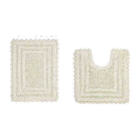 Click here for Better Trends Lilly Crochet Bath Rug  One Size  Be... prices