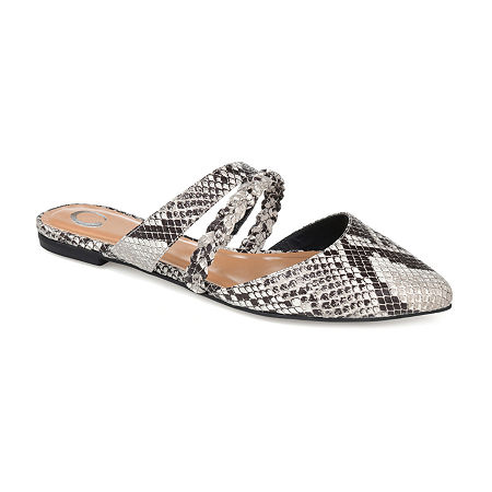 Journee Collection Womens Olivea Braided Slides - Multi