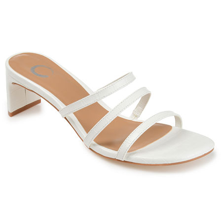 Journee Collection Womens Hariett Sandals - White
