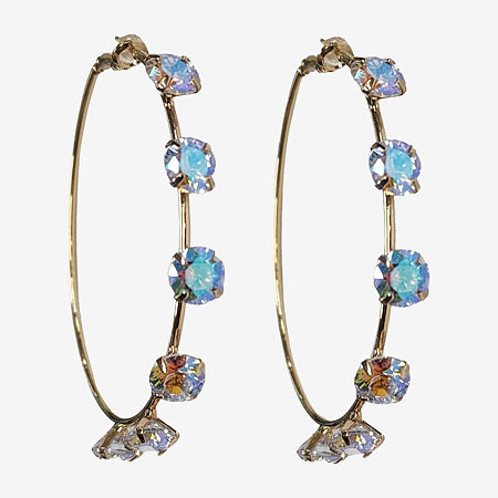 Click here for Bijoux Bar Bling Womens 1 1/2 Inch Hoop Earrings... prices