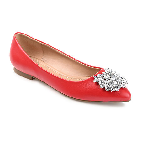 Click here for Journee Collection Renzo Womens Pointed Ballet Fla... prices