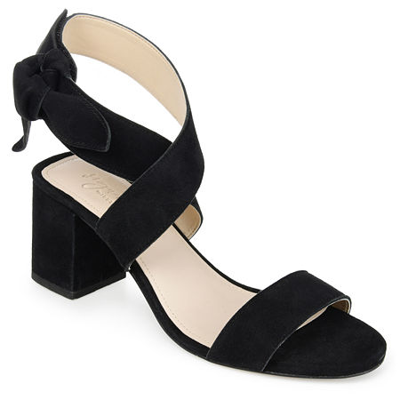 Click here for Journee Signature Hether Womens Round Open Toe Blo... prices