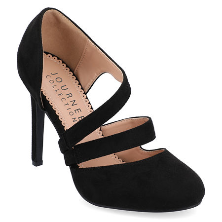Journee Collection Womens Zeera Heels - Black