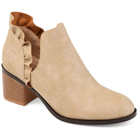 Click here for Journee Collection Womens Lennie Booties Stacked H... prices