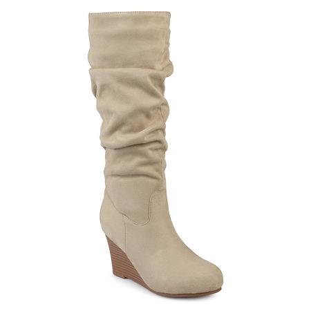 Click here for Journee Collection Womens Haze-Wc Wide Calf Wedge... prices