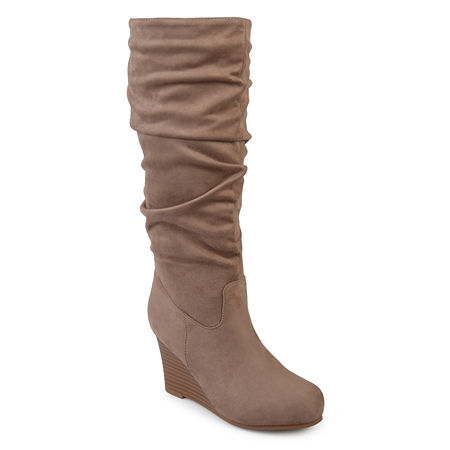 Click here for Journee Collection Womens Haze-Wc Wide Calf Wedge... prices