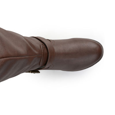 Journee Collection Spokane Studded Riding Boots-JCPenney