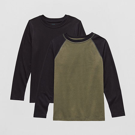 Click here for Thereabouts Little & Big Kid Boys Crew Neck Long S... prices