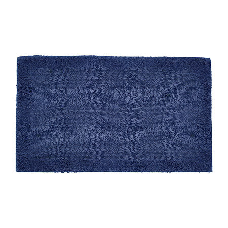 Click here for Better Trends Edge Bath Rug  One Size  Blue prices
