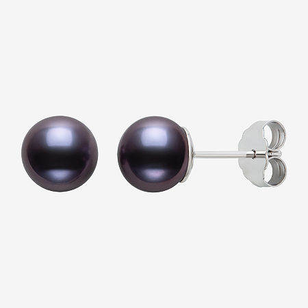 Click here for Black Cultured Freshwater Pearl Sterling Silver 8m... prices