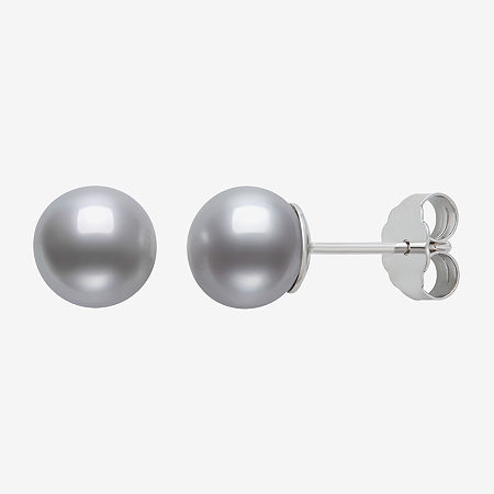 Click here for Gray Cultured Freshwater Pearl Sterling Silver 8mm... prices