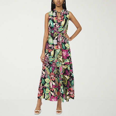 Click here for Sam And Jess Womens Sleeveless Floral Petite Maxi... prices