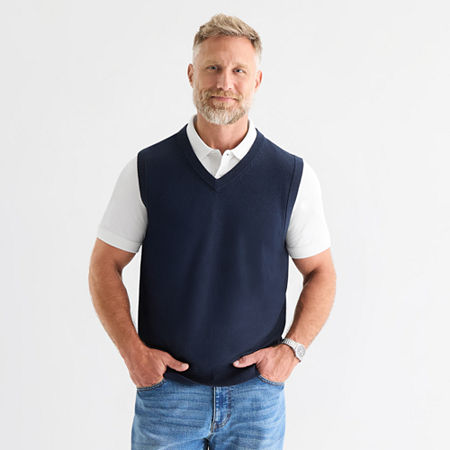Click here for St. Johns Bay Fine Gauge Mens V Neck Sweater Vest... prices