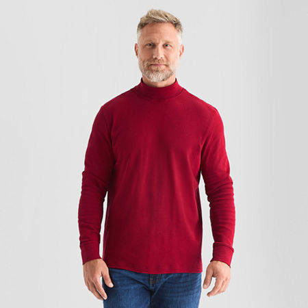 Click here for St. Johns Bay Interlock Mens Long Sleeve Mock Neck... prices