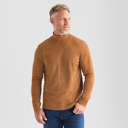 Click here for St. Johns Bay Interlock Mens Long Sleeve Mock Neck... prices