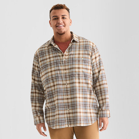 Click here for mutual weave Mens Long Sleeve Regular Fit Big and... prices