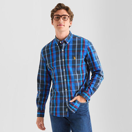 Click here for U.S. Polo Assn. Stretch Poplin Mens Long Sleeve Cl... prices