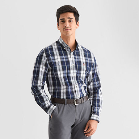 Click here for U.S. Polo Assn. Stretch Poplin Mens Long Sleeve Cl... prices