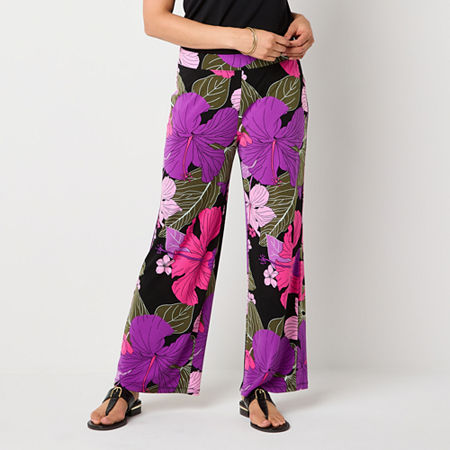 Click here for Liz Claiborne Womens Wide Leg Mid Rise Pull-On Pan... prices