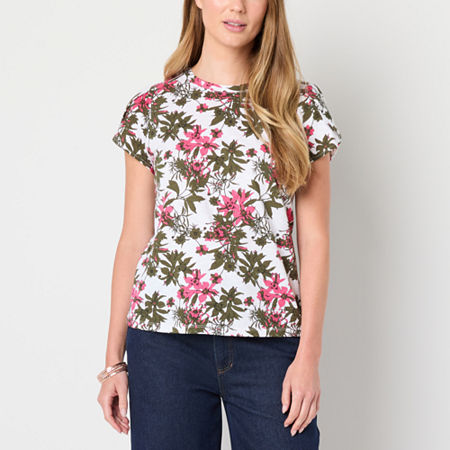 Click here for Liz Claiborne Womens Crew Neck Short Sleeve Blouse... prices