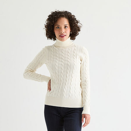 Click here for St. Johns Bay Womens Turtleneck Long Sleeve Pullov... prices