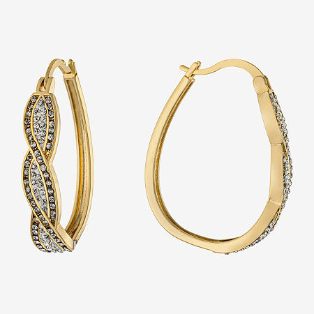 Click here for Sparkle Allure Twist Womens Crystal 24K Gold Over... prices