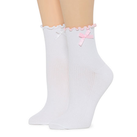 Click here for Arizona Lettuce Edge Womens 2 Pair Crew Socks  4-1... prices