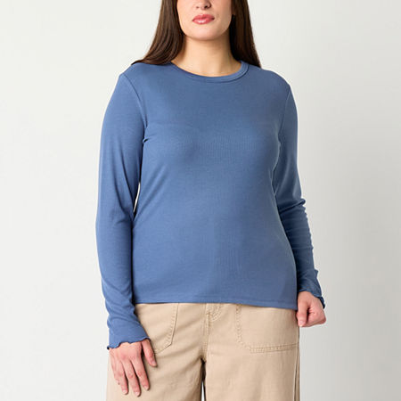 Click here for a.n.a Ribbed Womens Crew Neck Long Sleeve T-Shirt... prices