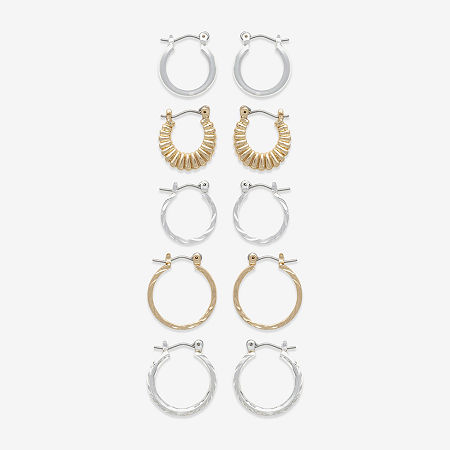 Click here for Mixit Womens Hypoallergenic 5 Pair Earring Set  On... prices