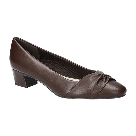 Click here for Easy Street Lyanna Womens Round Closed Toe Flat He... prices