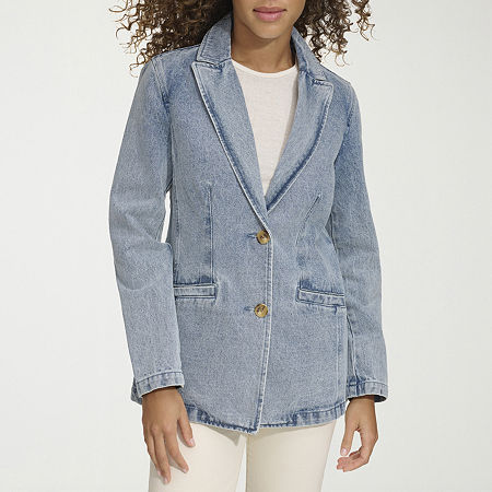Click here for Levis Plus Size Denim Long-Sleeve Blazer Jacket -... prices