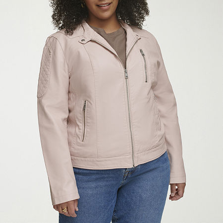 Click here for Levis Plus Size Faux Leather Motocross Racer Jacke... prices