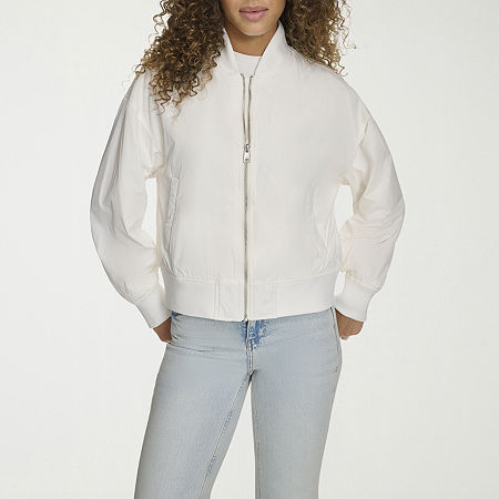 Click here for Levis Womens Relaxed Zip-Front Ribbed-Hem Bomber J... prices