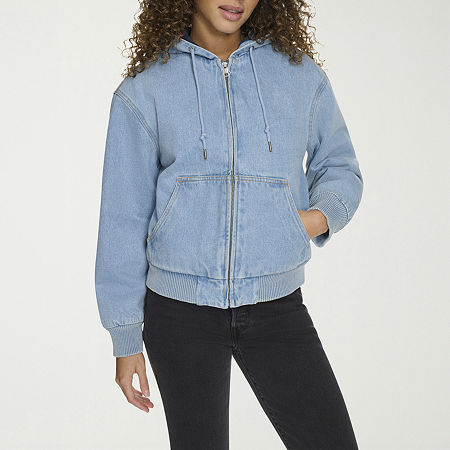 Click here for Levis Womens Denim Midweight Bomber Jacket  Medium... prices