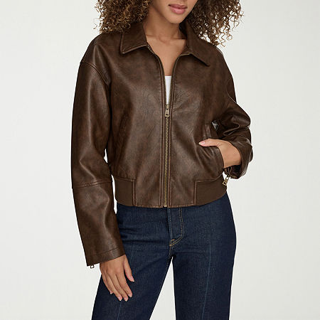 Click here for Levis Womens Faux Leather Midweight Bomber Jacket... prices