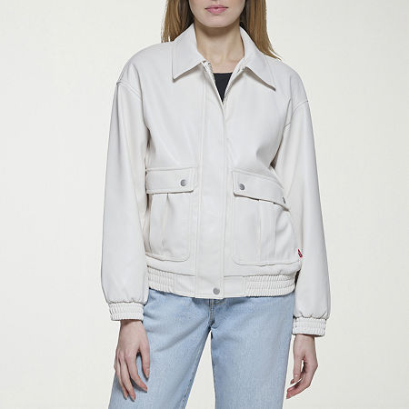Click here for Levis Womens Faux Leather Midweight Bomber Jacket... prices