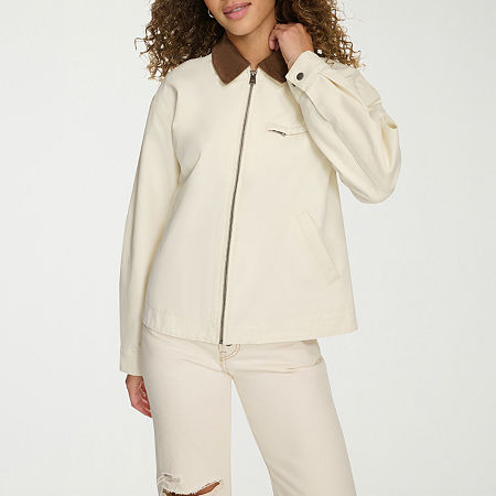 Click here for Levis Womens Utility Collar Jacket - Ecru prices