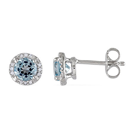 Click here for Diamond Accent Genuine Blue Topaz Sterling Silver... prices