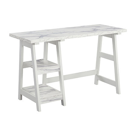 Click here for Booker Trestle Desk  One Size  White prices