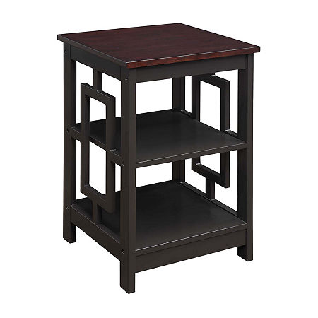 Convenience Concepts Town Square End Table - Dark Brown