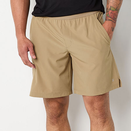 Click here for Xersion Mens 9 Workout Shorts  Small  Beige prices