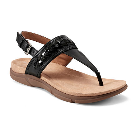 Easy Spirit Womens Monte Strap Sandals  6 1/2 Medium  Black