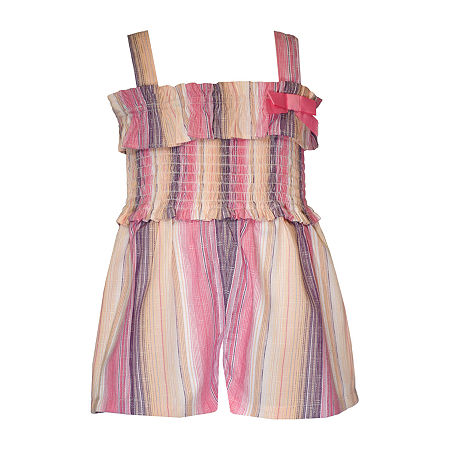Click here for Bonnie Jean Toddler Girls Sleeveless Striped Rompe... prices