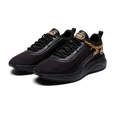 PUMA Softride Cyra Bling Ring Womens Running Shoes, Color: Black Gold ...