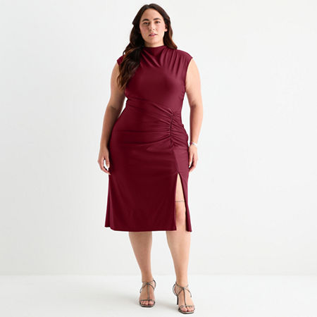 Click here for Premier Amour Womens Sleeveless Midi Plus Fit + Fl... prices