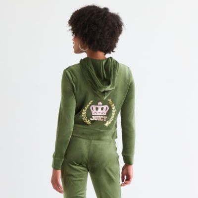 Juicy By Juicy Couture Womens Juniors Hooded Lightweight Track Jacket ...