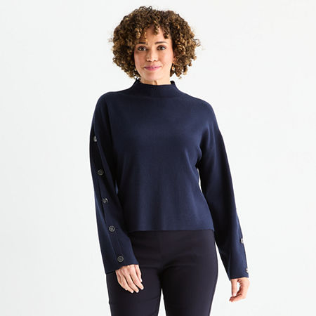 Click here for Liz Claiborne Womens High Neck Long Sleeve Pullove... prices