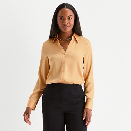 Click here for Worthington Womens Long Sleeve Cuffed Sleeve Regul... prices